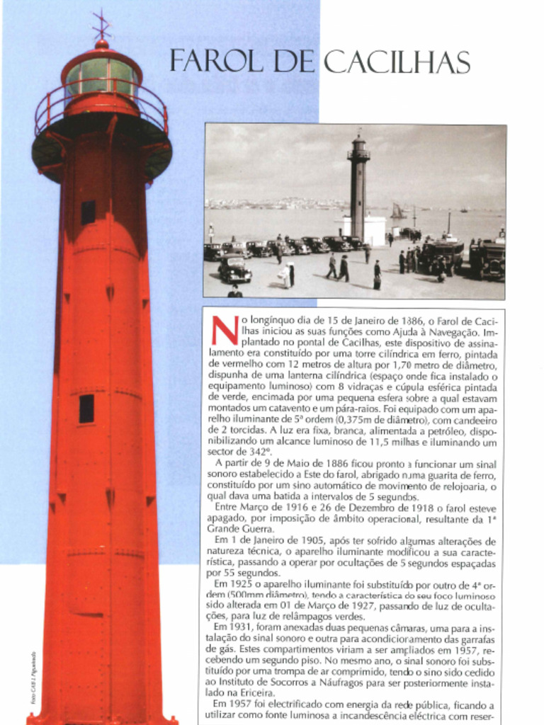 Farol de Cacilhas, Revista Da Armada | PDF