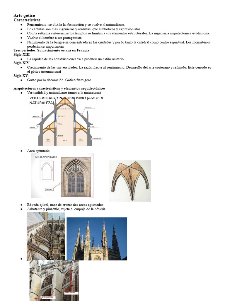 Gótico | PDF | Arquitectura gótica | Elementos arquitectónicos