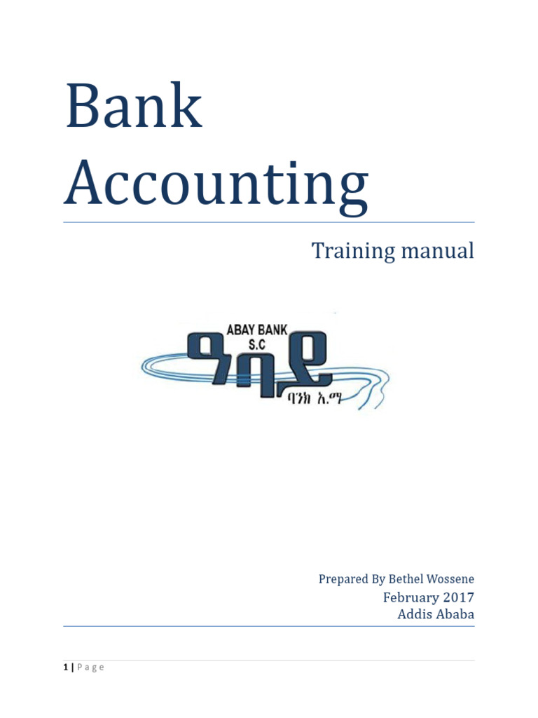 Bank Accounting Traning Material 2017 | PDF | Debits And Credits ...