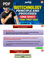 BIOTECHNOLOGY Principles & Processes | PDF | Plasmid | Restriction Enzyme