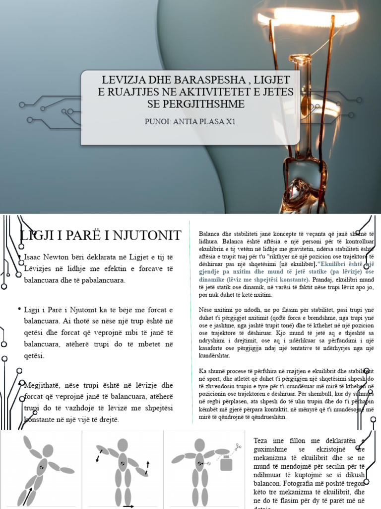 LevIzja Dhe Baraspesha, Ligjet e Ruajtjes Ne | PDF