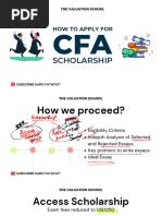 Sample Cfa Access Scholarship Essay 2023 | PDF
