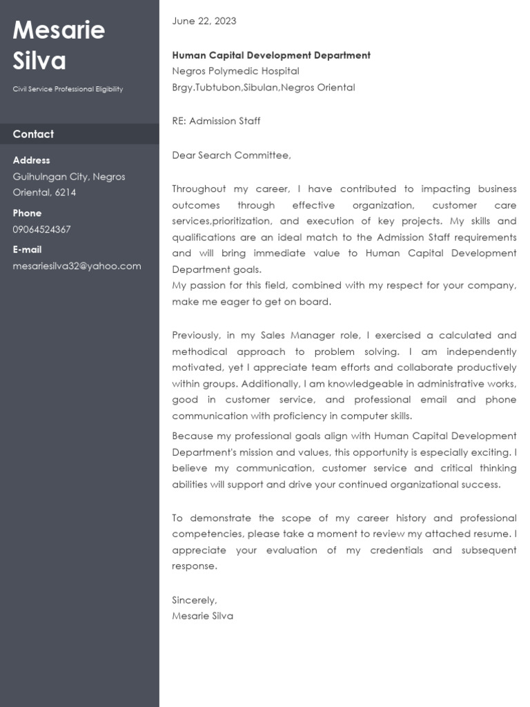 Application for Admission Staff Position | PDF | Business ...