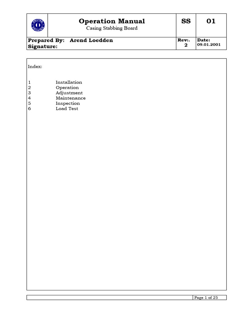 SS - 01 - Rev - 2 | PDF | Crane (Machine) | Elevator
