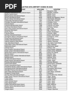 Iata Codes For Asia | PDF | Transport Companies | Civil Aviation