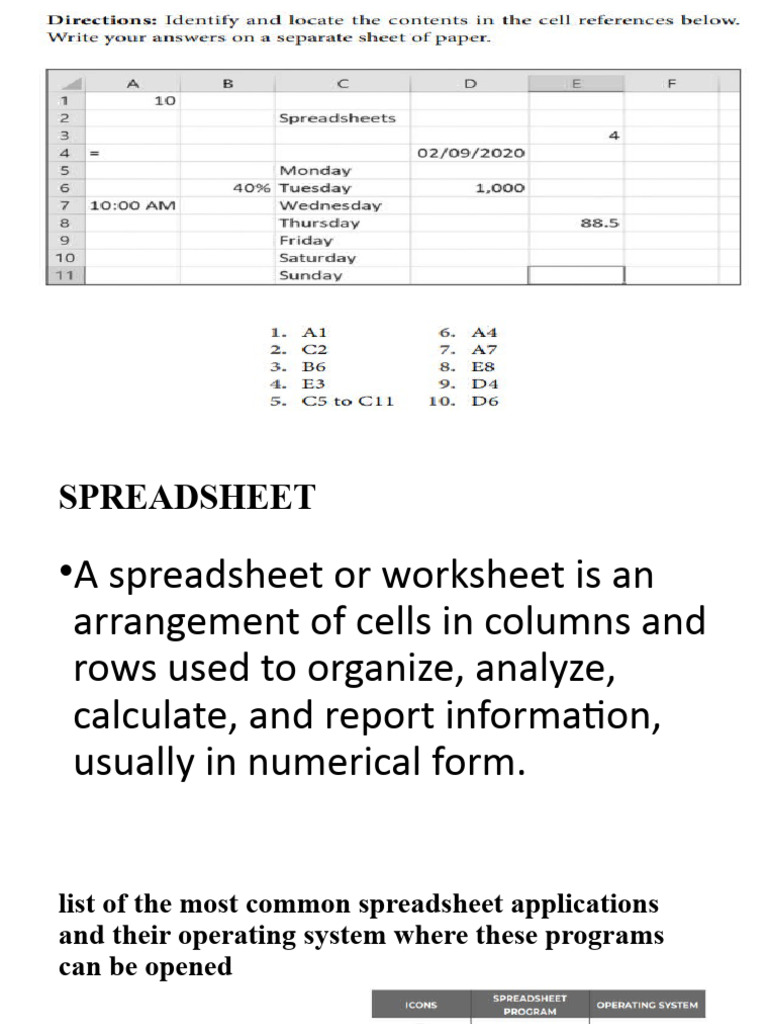 ICT-Q1-module-3 | PDF | Spreadsheet | Microsoft Excel
