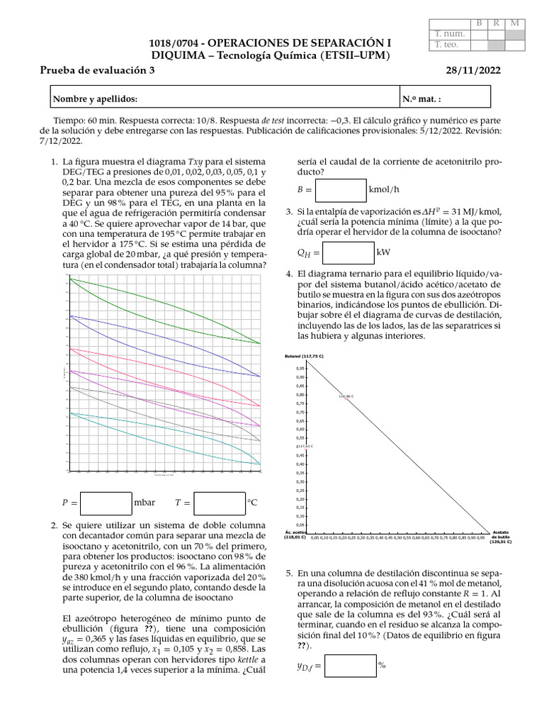 Os1 2022 PE 3 en | PDF | Destilación | Química