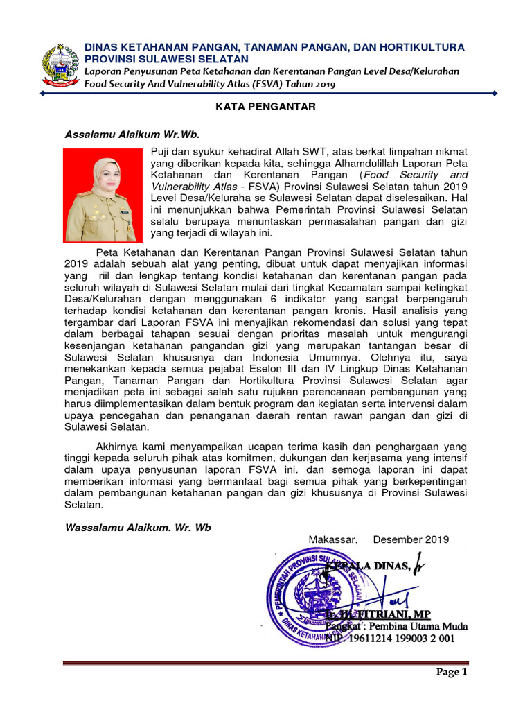 Laporan FSVA 2019 Final | PDF