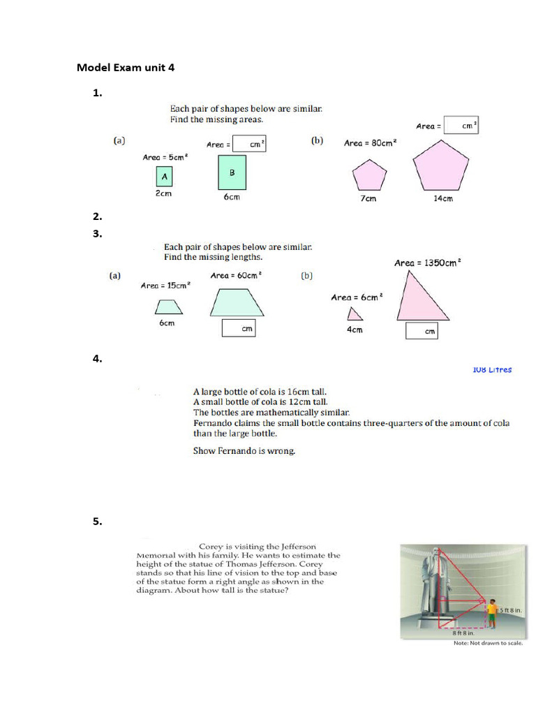 Model Exam Unit 4 | PDF