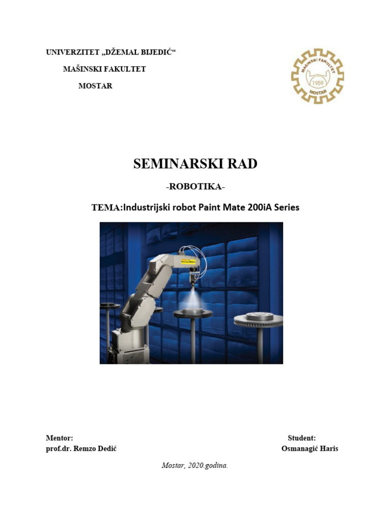 Robotika Seminarski | PDF