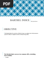 Barthel Index | PDF | Health Care | Medical Specialties