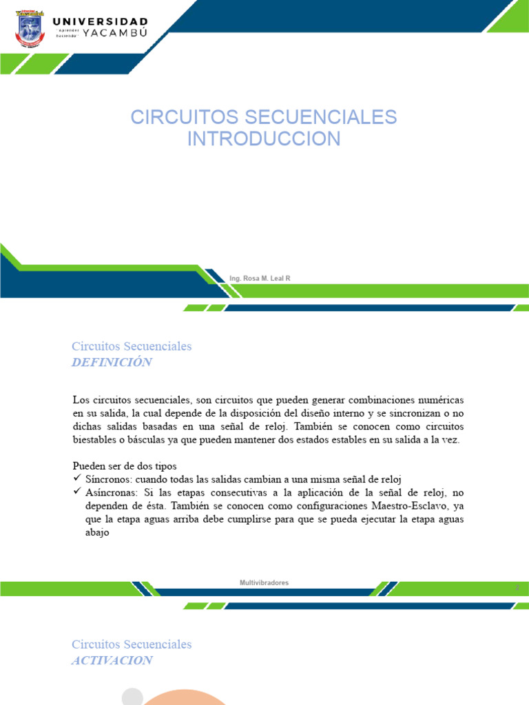 Clase7 - Circuitos Secuenciales Introduccion | PDF | Informática | Diseño electronico