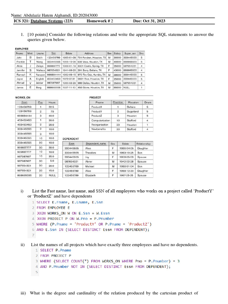 Ics321 HW2 202043000 | PDF | Data Management Software | Information Technology Management