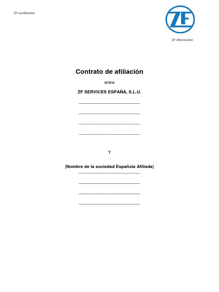 1 Contrato de Afiliacin ZF Protech Plus | PDF | Marca | Marketing
