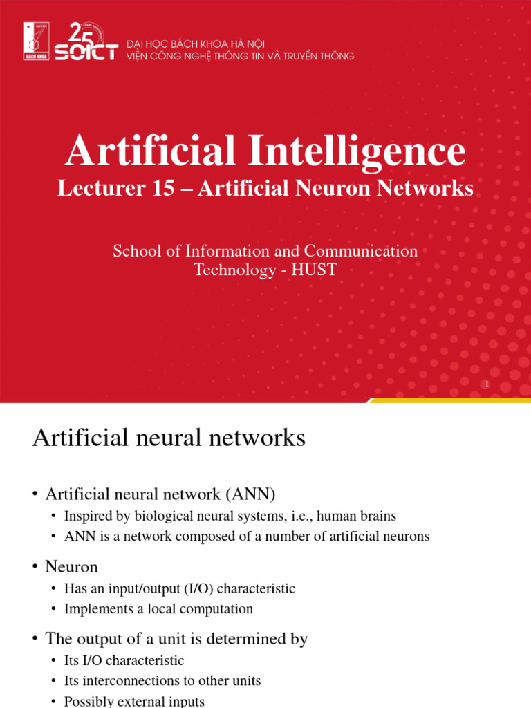 Lecture15 NeuronNetworks | PDF | Artificial Neural Network | Computer ...