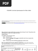 PASE Questionnaire for Elderly | PDF