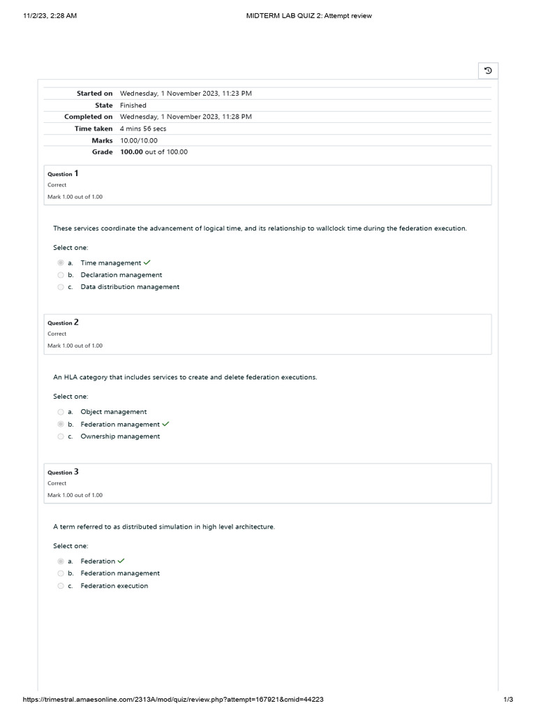 MIDTERM LAB QUIZ 2 - Attempt Review | PDF | Computer Architecture | Software Design