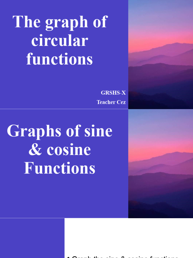 7 Graph of Sine Cosine | PDF | Function (Mathematics) | Trigonometric Functions