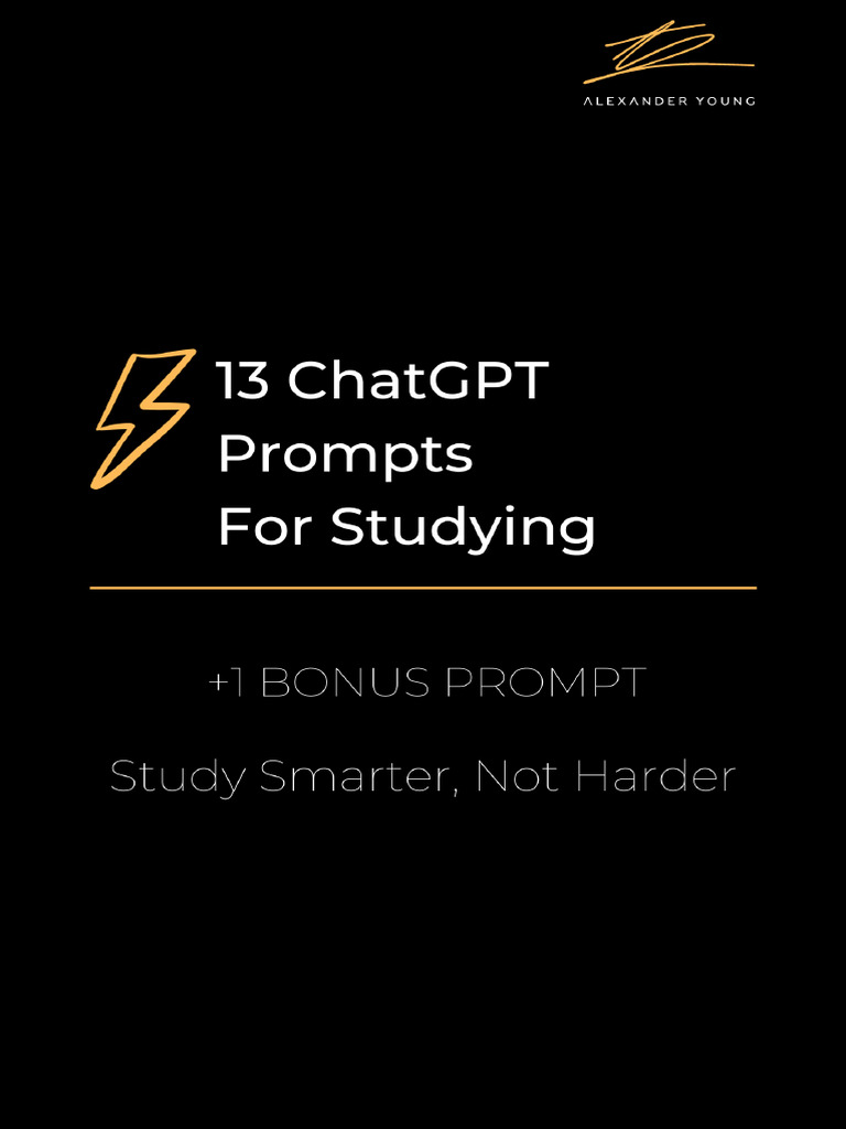 ChatGPT Prompts For Studying | PDF | Question | Mathematics ChatGPT Prompts For Studying | PDF | Question | Mathematics