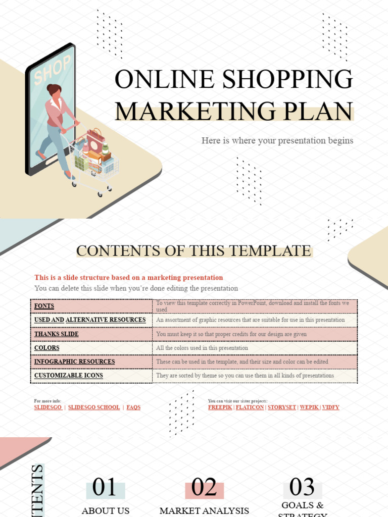 Online Shopping MK Plan by Slidesgo | PDF | Planets | Solar System