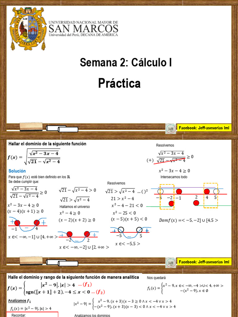 Cál I-B23-Práctica Sem 2 | PDF | Matemáticas | Análisis matemático