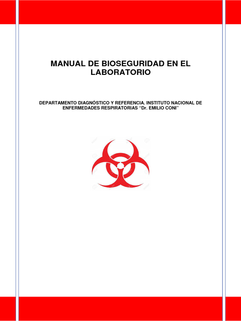 Manual de Bioseguridad en El Laboratorio Version Final | PDF | Laboratorios