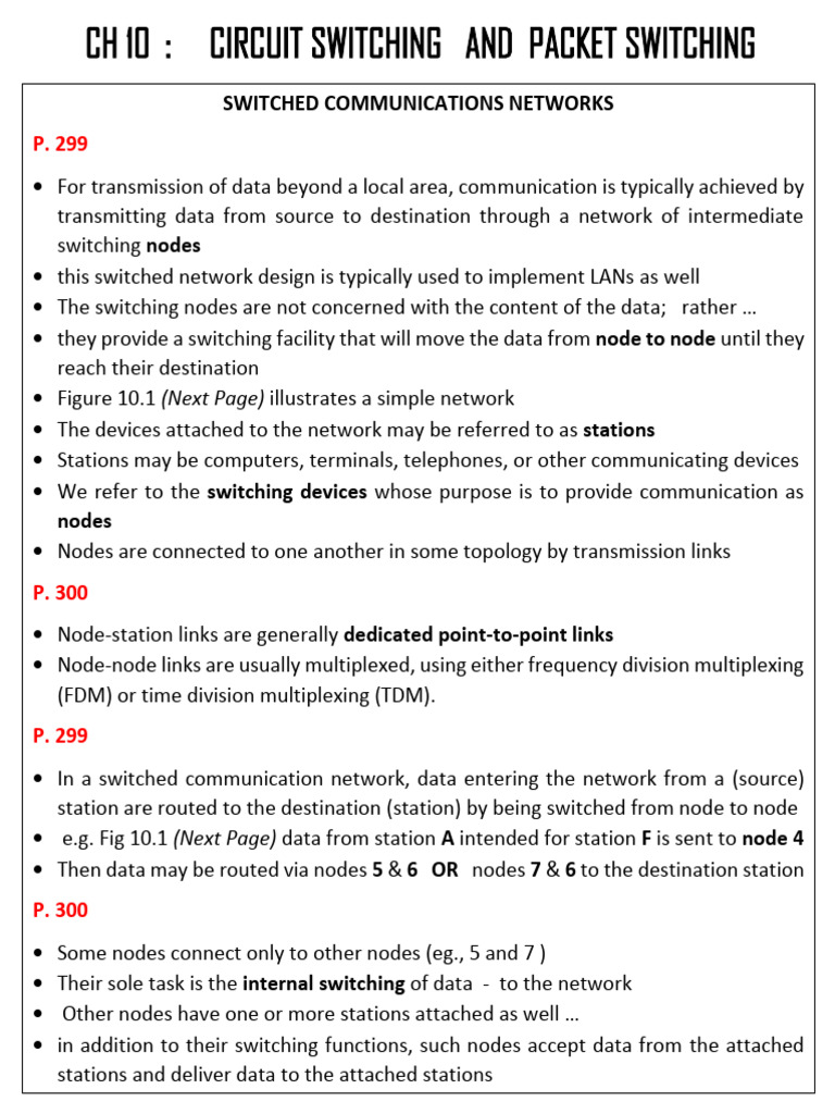 10 Circuit Packet Switching | PDF