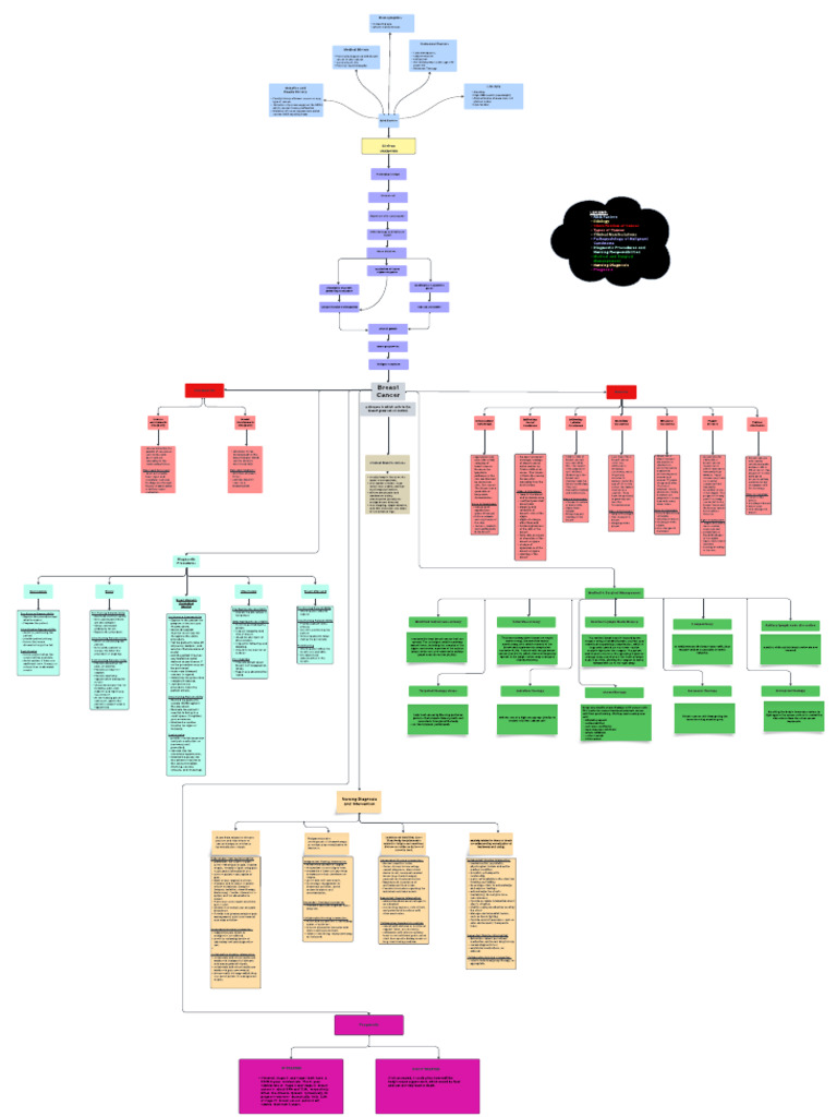 Lacpacan Breast Cancer Concept Map | PDF | Cancer | Carcinoma
