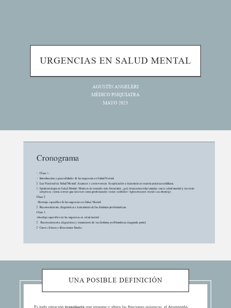 URG SM Clase 2 | PDF | Depresión (estado de ánimo) | Abuso infantil