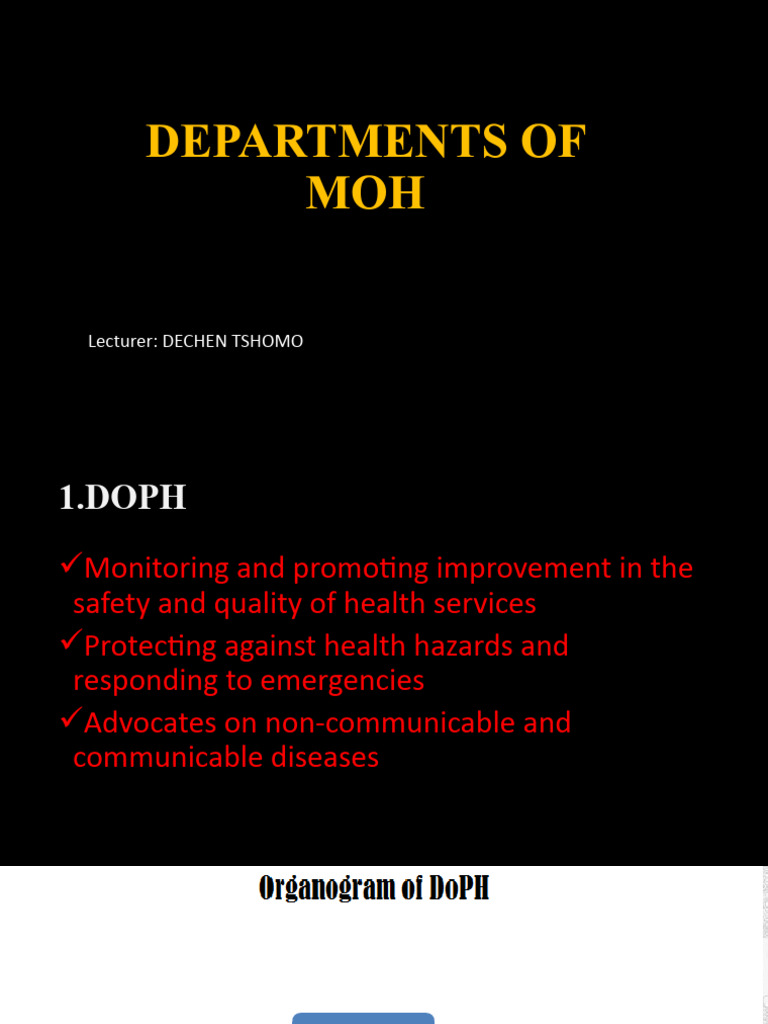 Departments of MOH | PDF | Sexually Transmitted Infection | Hiv/Aids