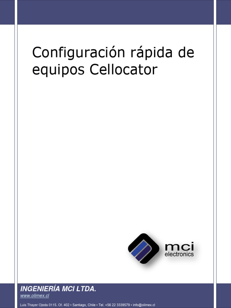 Silo - Tips - Configuracion Rapida de Equipos Cellocator | PDF | Tecnología de información y ...