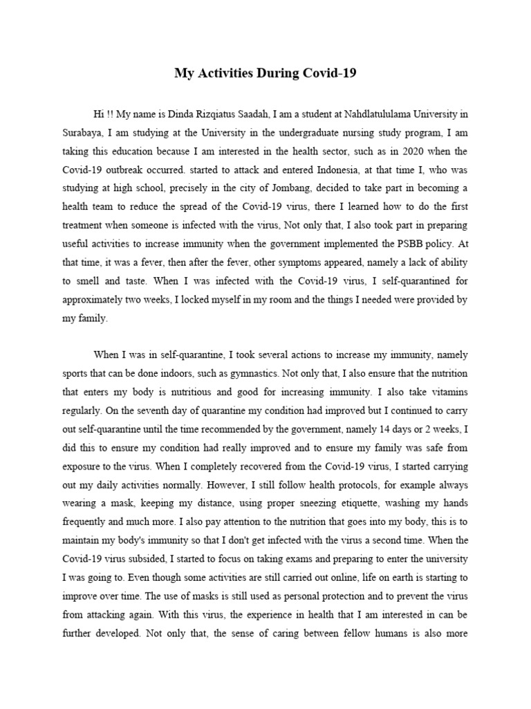 Dinda Rizqiatus Sa'adah Bing | PDF | Virus | Quarantine