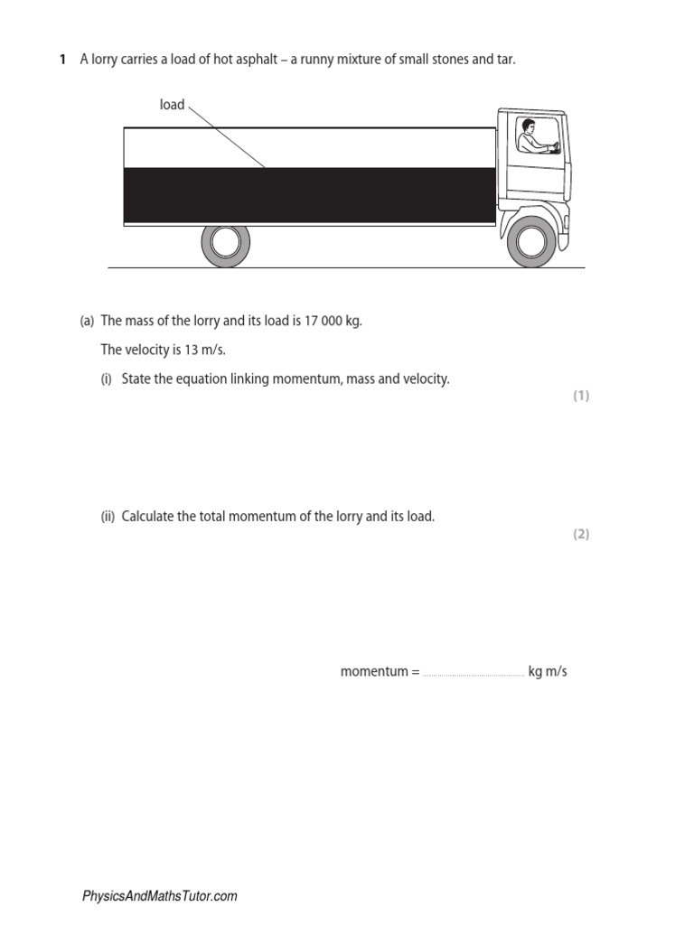 Movement and Position 2 QP | PDF | Momentum | Force