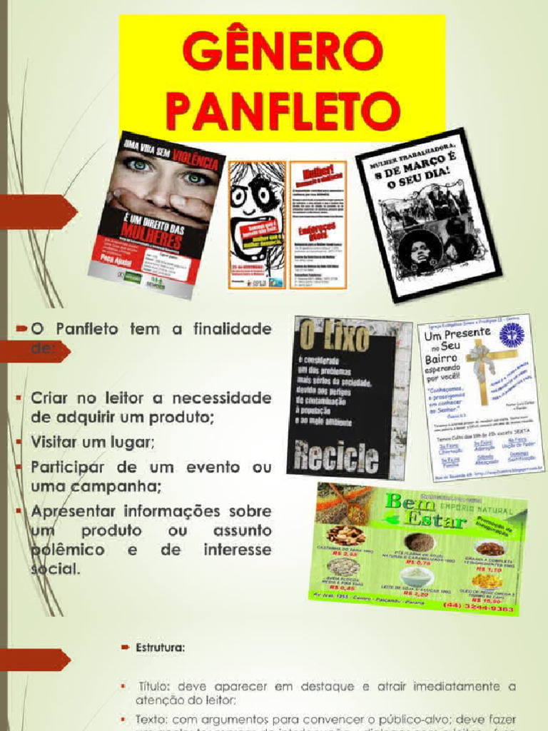 Panfleto | PDF