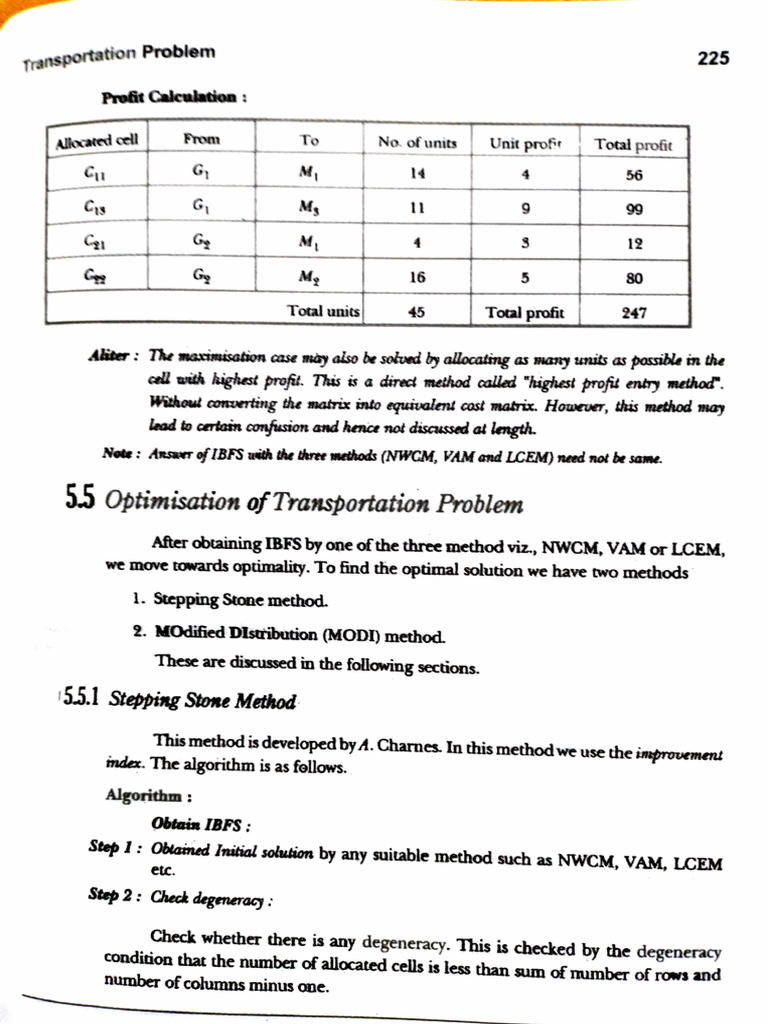 2 Stepping Stone and Modi | PDF | Mathematical Optimization | Matrix (Mathematics)