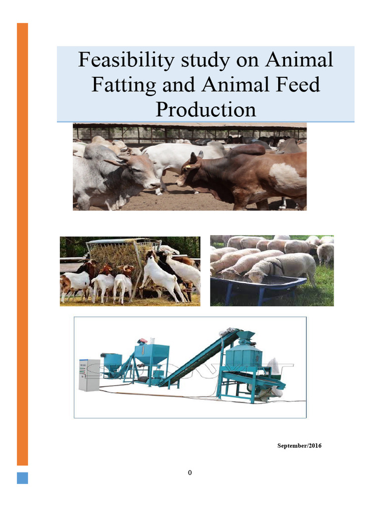 Animal Fattening & Feed Production Study | PDF | Economic Growth ...