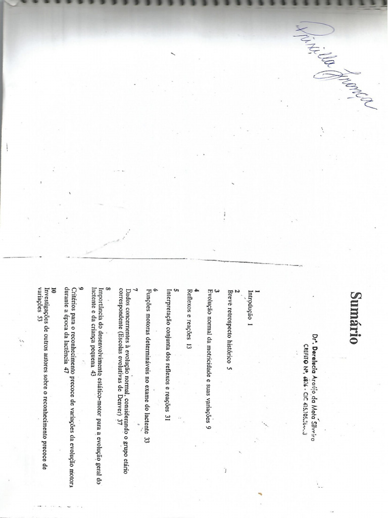 Desenvolvimento Normal e Seus Desvios No Lactente | PDF