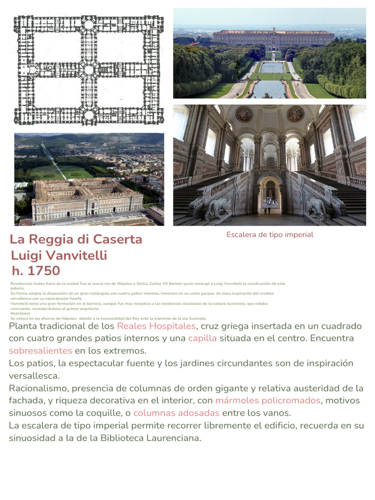 La Reggia Di Caserta H. 1750 Luigi Vanvitelli: Reales Hospitales ...