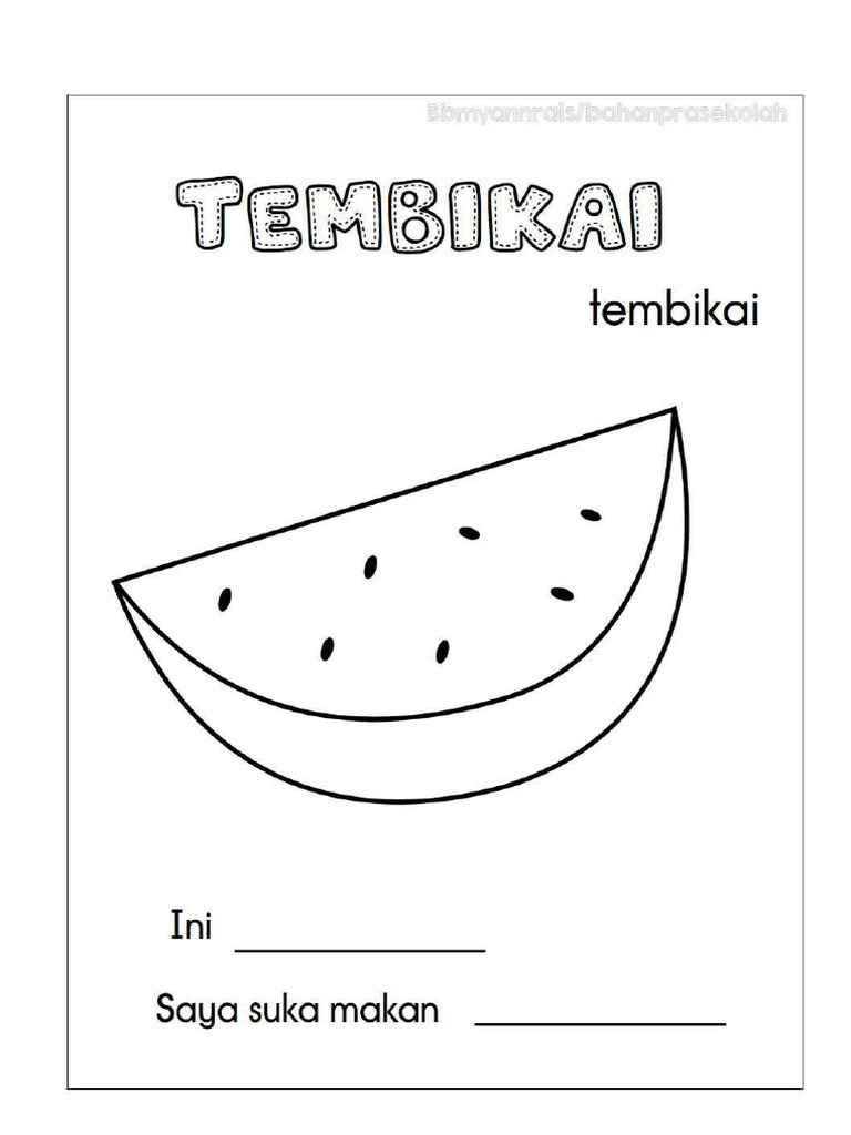 Mewarna Buah Tembikai | PDF