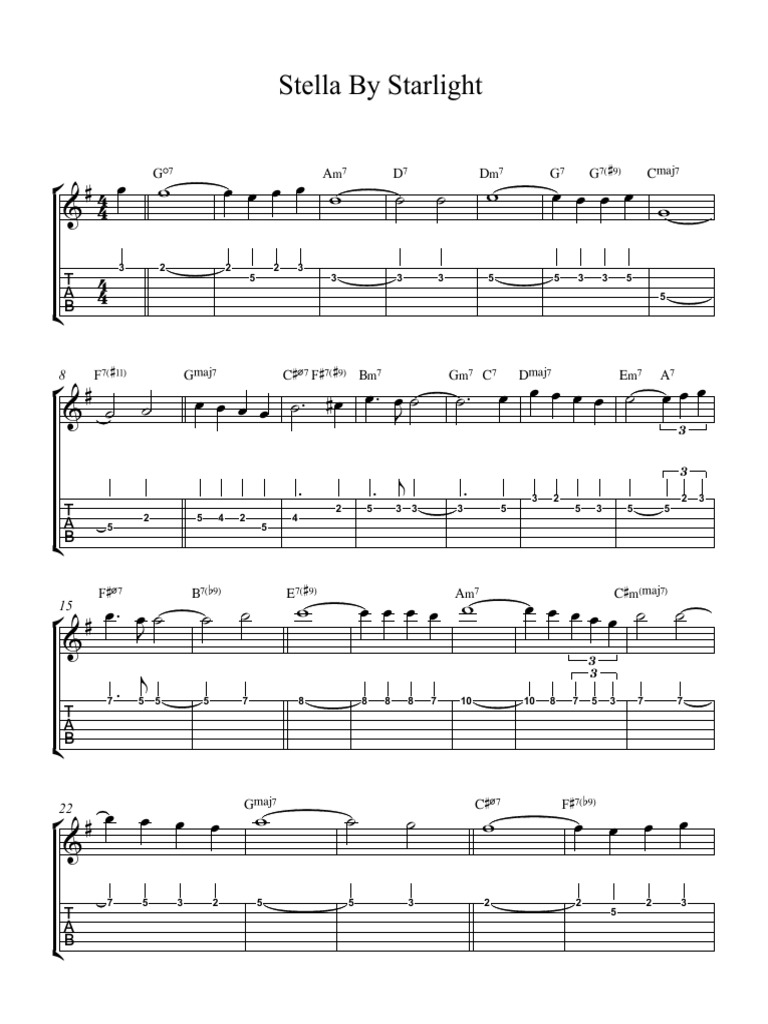 Stella by Starlight - Full Score | PDF