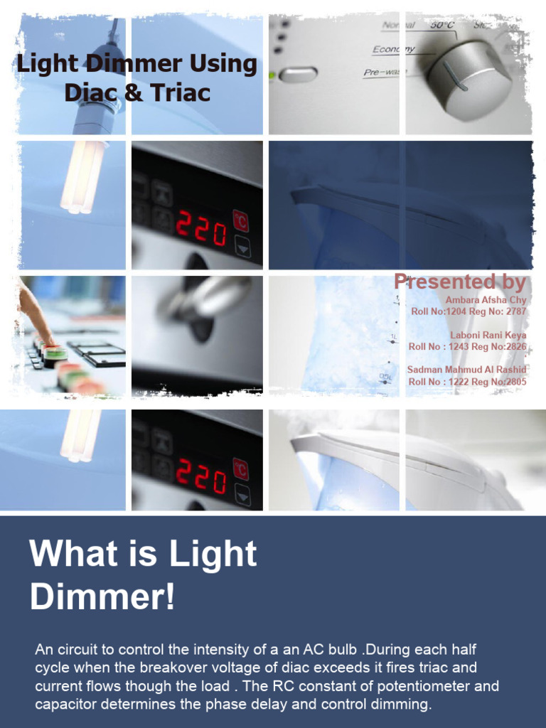 Light Dimmer Using Diac & Triac | PDF