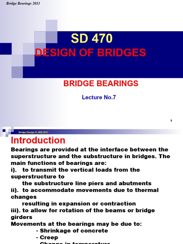Bridge Bearings Design and Analysis | PDF | Creep (Deformation) | Young ...
