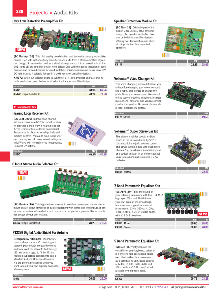 Projects: Audio Kits | PDF | Amplifier | Headphones