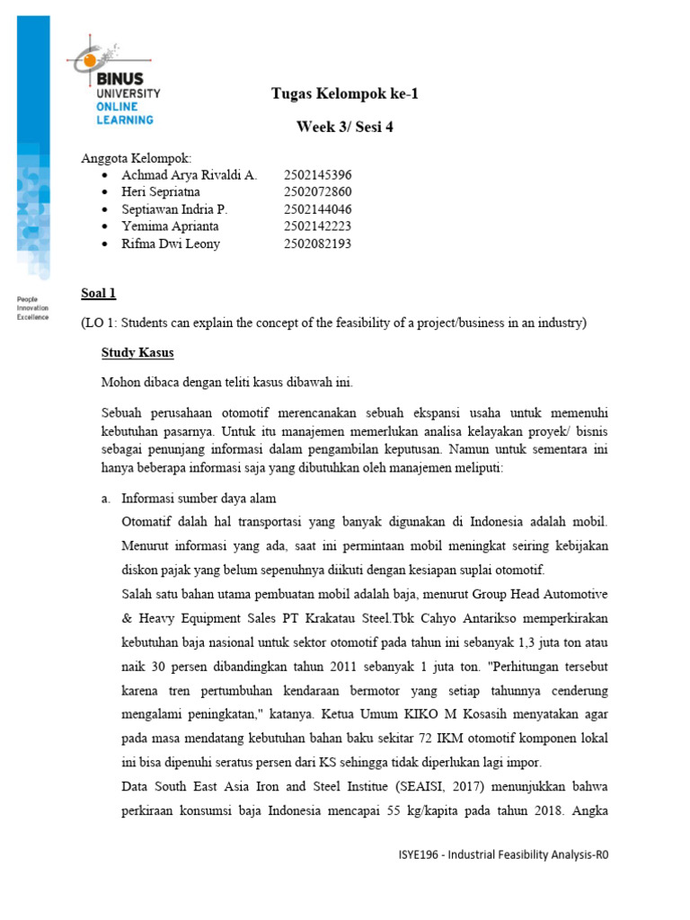 TK1-W3-S4-R0-Group 4-Answer | PDF | Bisnis