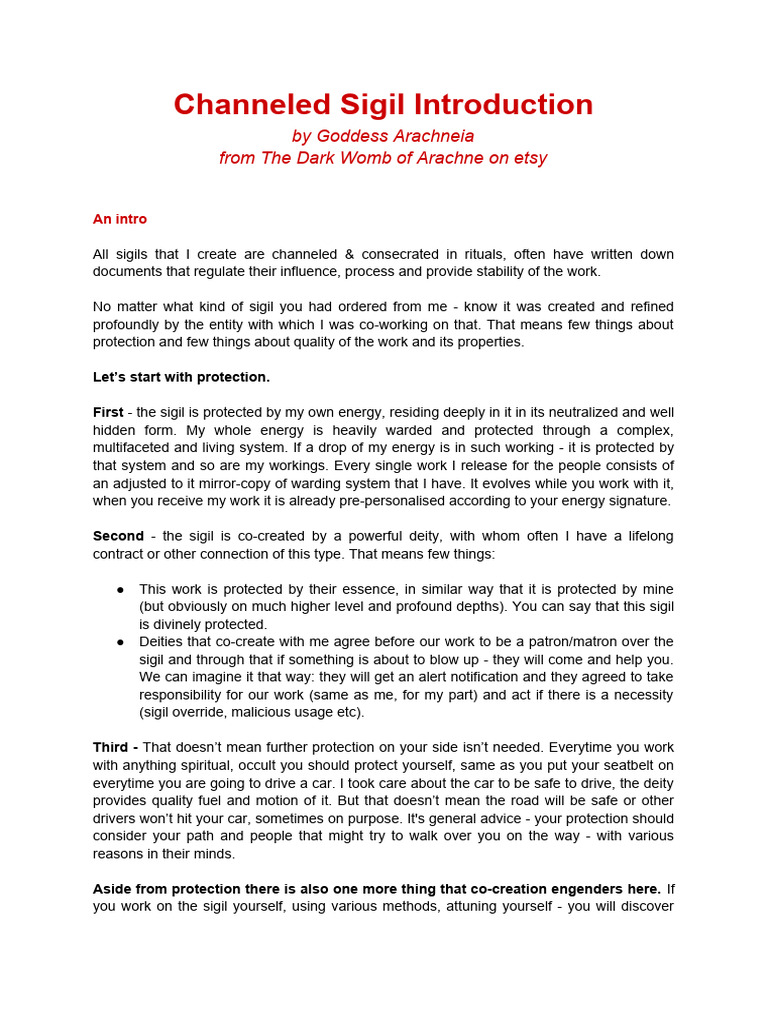 Sigil Introduction | PDF | Aura (Paranormal)