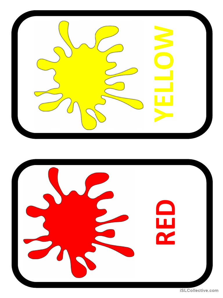 Colours Flashcards | PDF