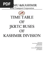 CTU Bus Timetable for Sub-Urban Routes | PDF | Punjab | Bus Transport