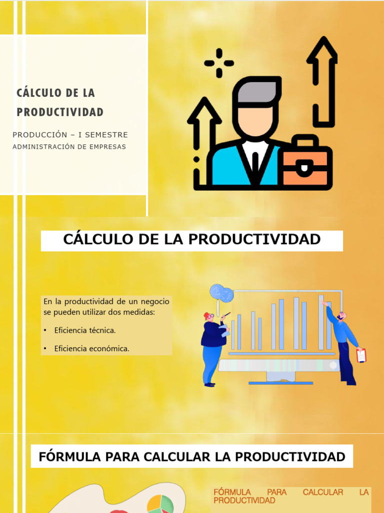 Cálculo de La Productividad | Descargar gratis PDF | Ciencias ...