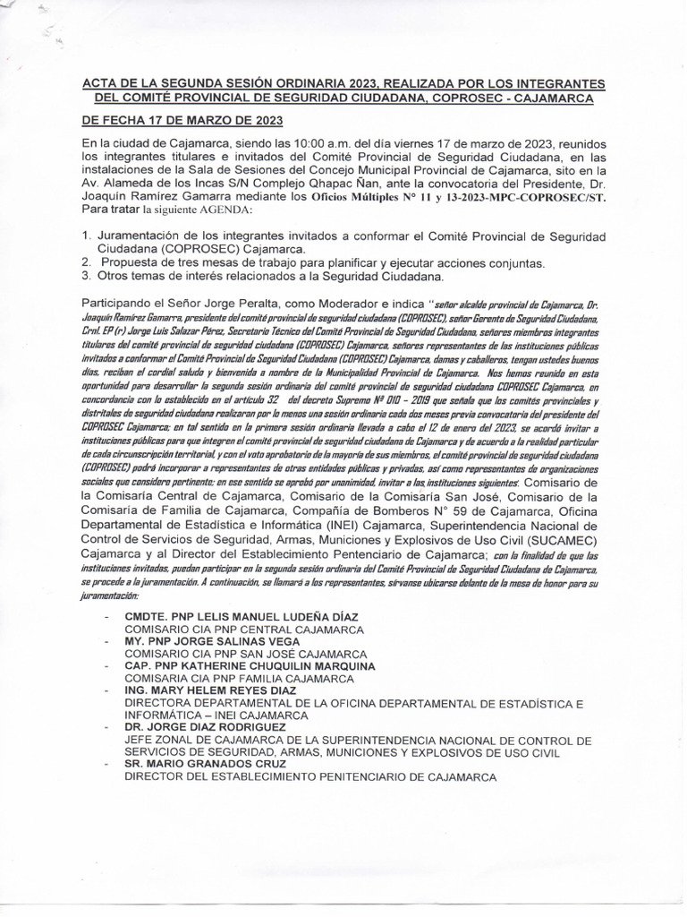 Acta Segundo Bimestre2023 | PDF