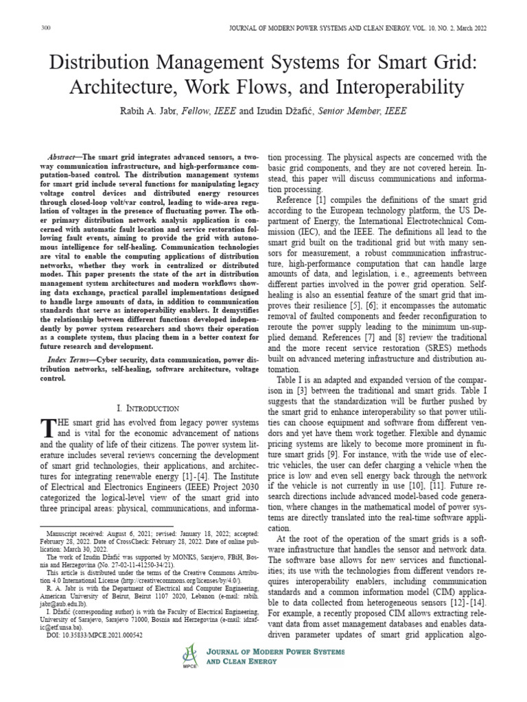 Smart Grid DMS: Architecture & Interoperability | PDF | Smart Grid ...